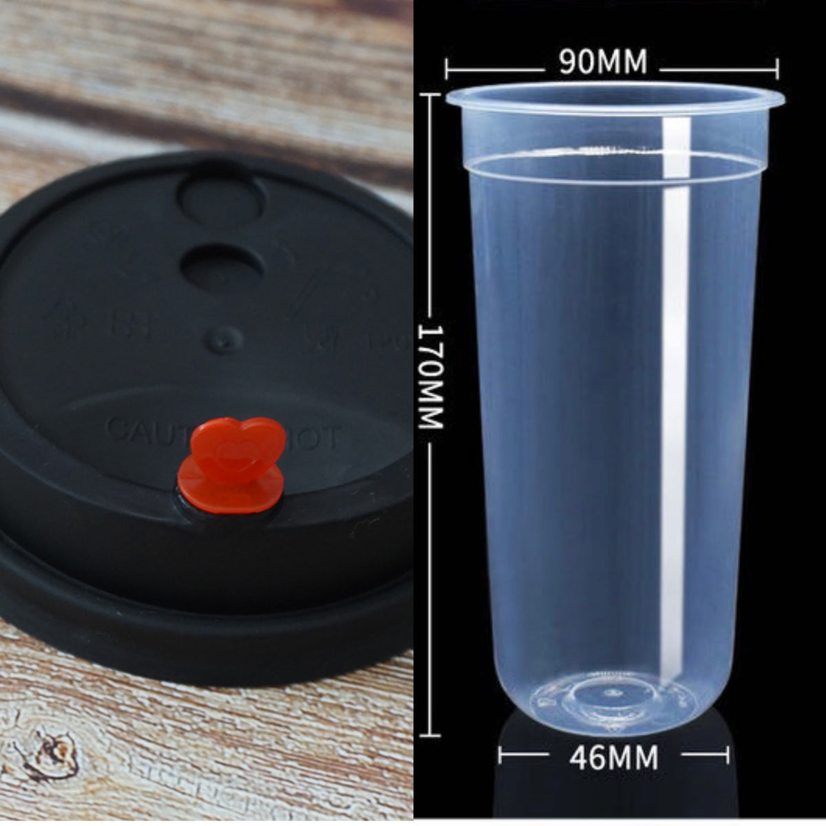 Package Deal B: 700ml Cups with Lids, 500 Sets | Bubble Express